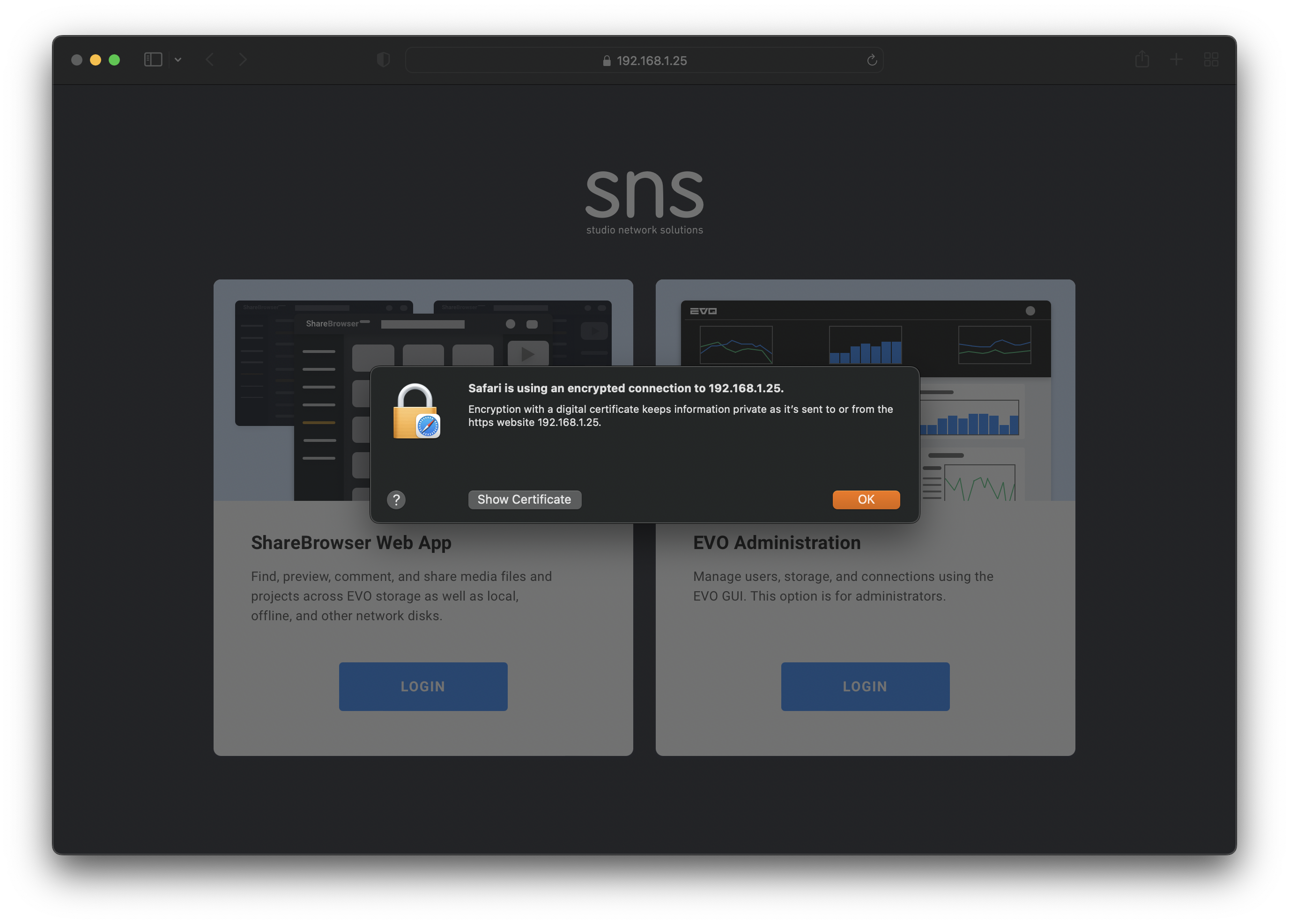 Adding A Certificate To V7 EVO To Enable HTTPS Studio Network Adding A Certificate To V7 EVO To Enable HTTPS Studio Network